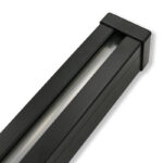 Black 2.4m Aluminium 3-Way Post (75 x 75mm) | Buy Online
