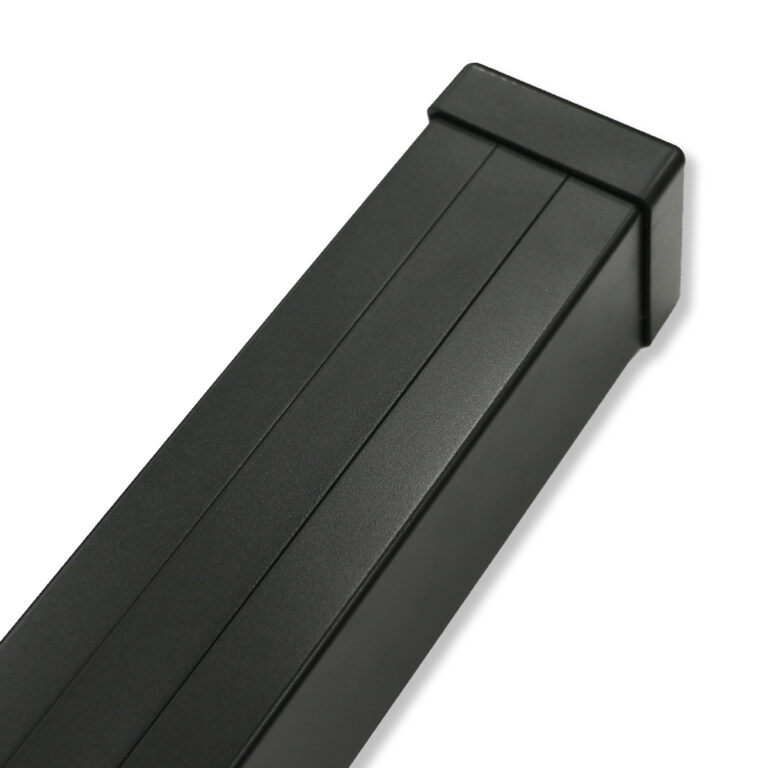 Black 2.4m Aluminium 3-Way Post (75 x 75mm) | Buy Online