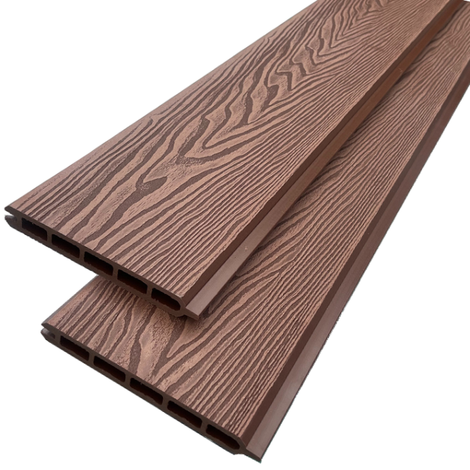 Golden Oak 3D Embossed Composite Fence Board - 1.85M