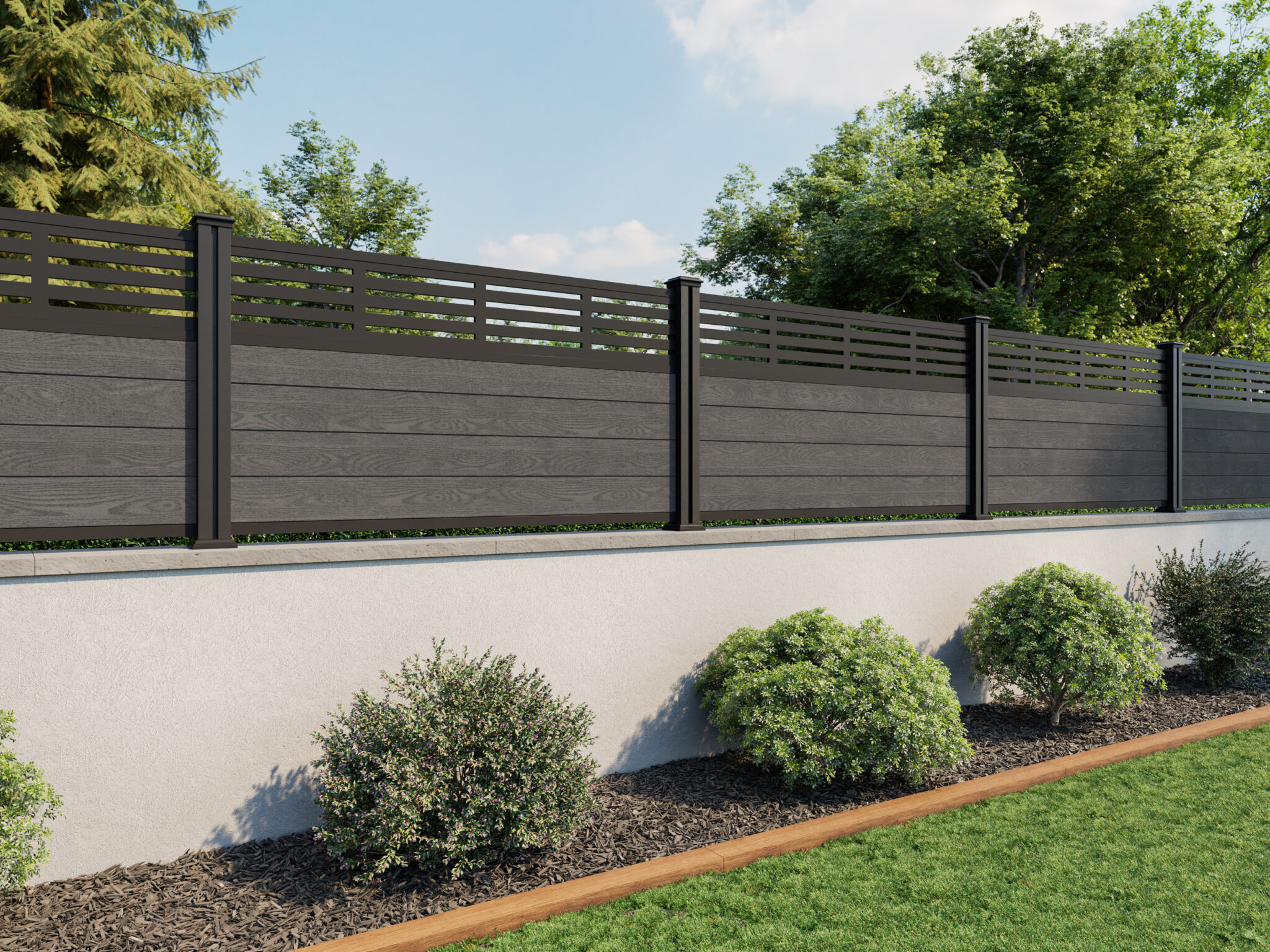 Composite Fence Panels With Decorative Screen | North Valley Composites
