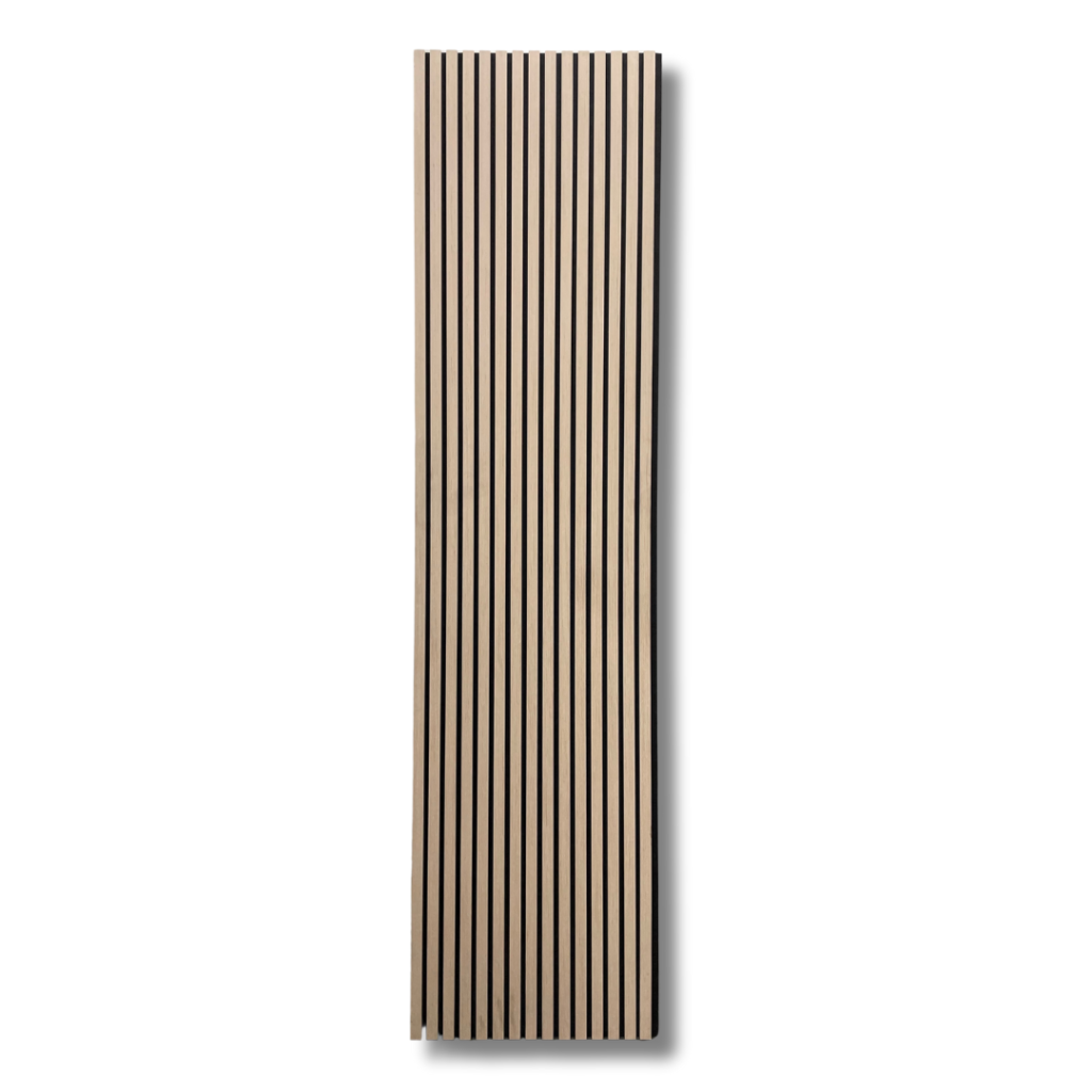 Contemporary Acoustic Slatted Wall Panel - Oak Wood | Buy Now