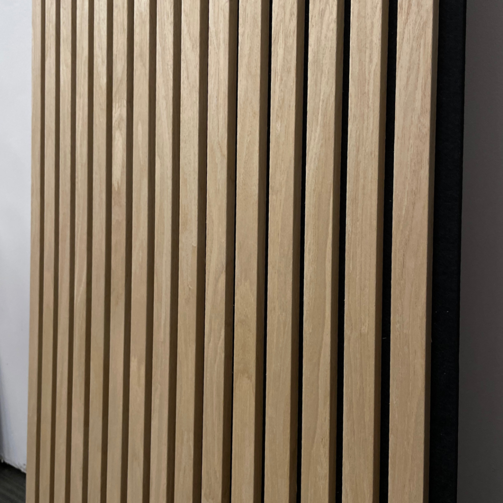 Oak Wood Contemporary Acoustic Slatted Wall Panel | Buy Now