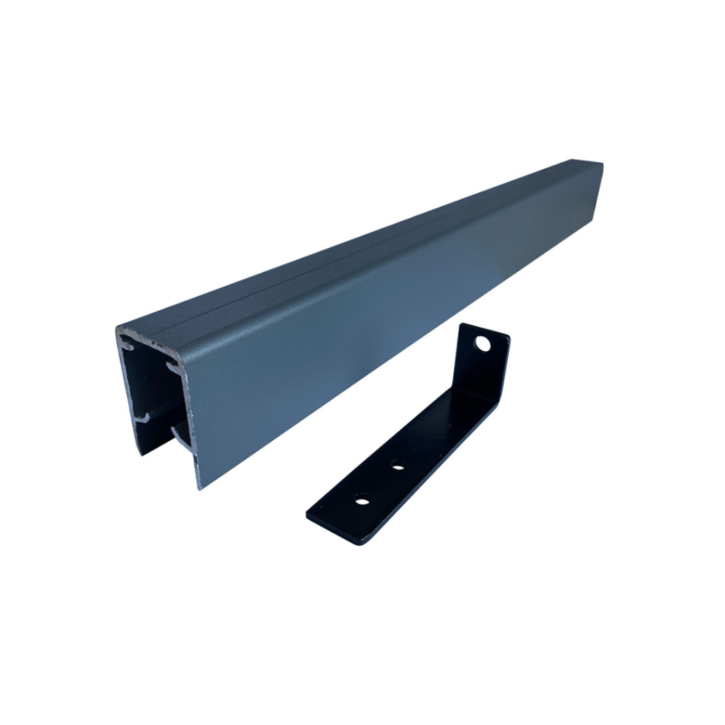 Black Top Rail with Fixings – 1850mm | North Valley Composites